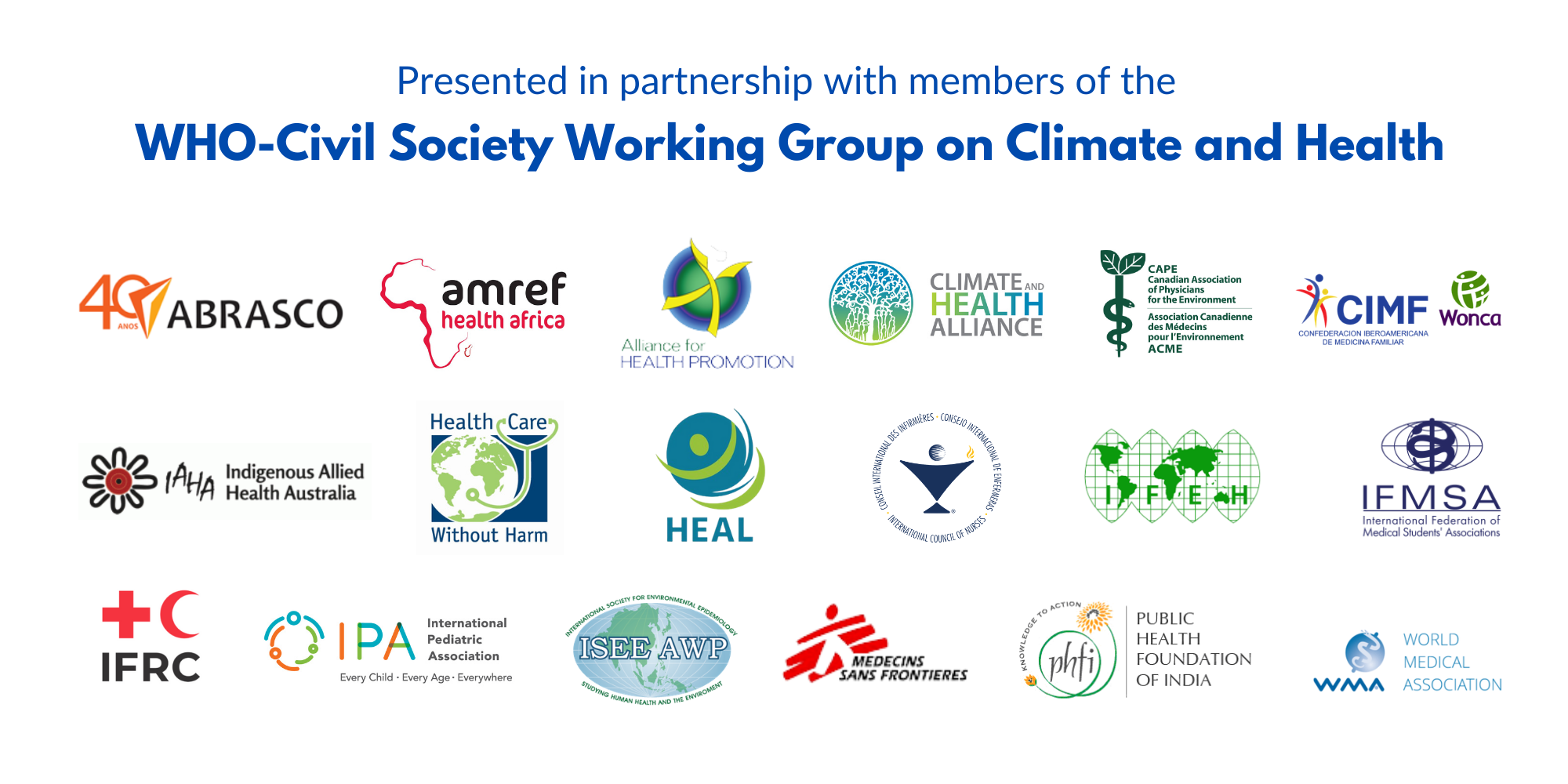 Consultas Regionales sobre Cambio Climático y Salud - The Global Climate and Health Alliance