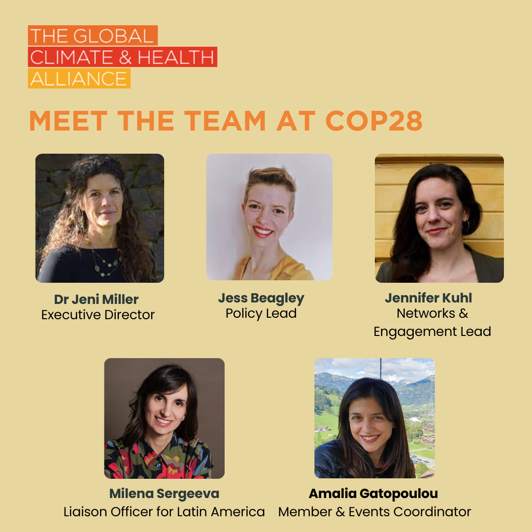 Health at COP28: Key information - The Global Climate and Health Alliance